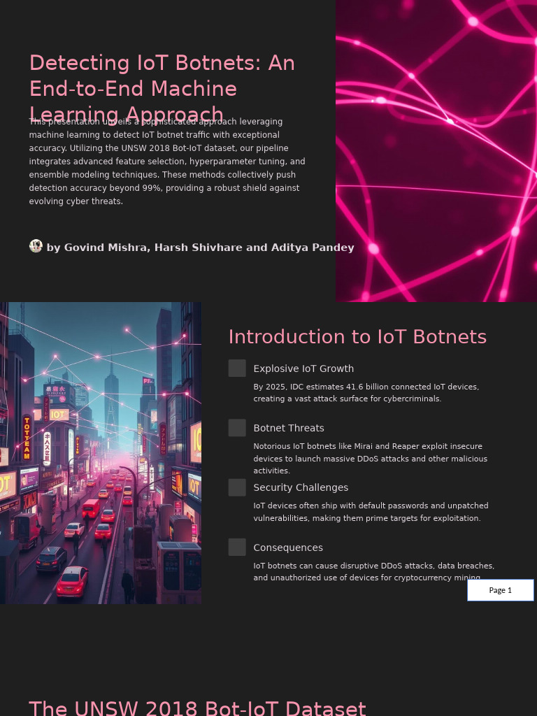 Detecting IoT Botnets An End To End Machine Learning Approach | PDF | Internet Of Things ...