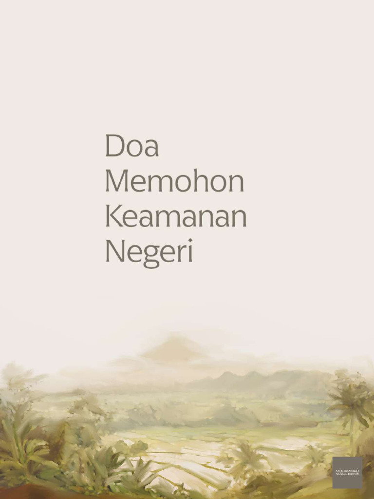 Doa Memohon Keamanan Negeri | PDF