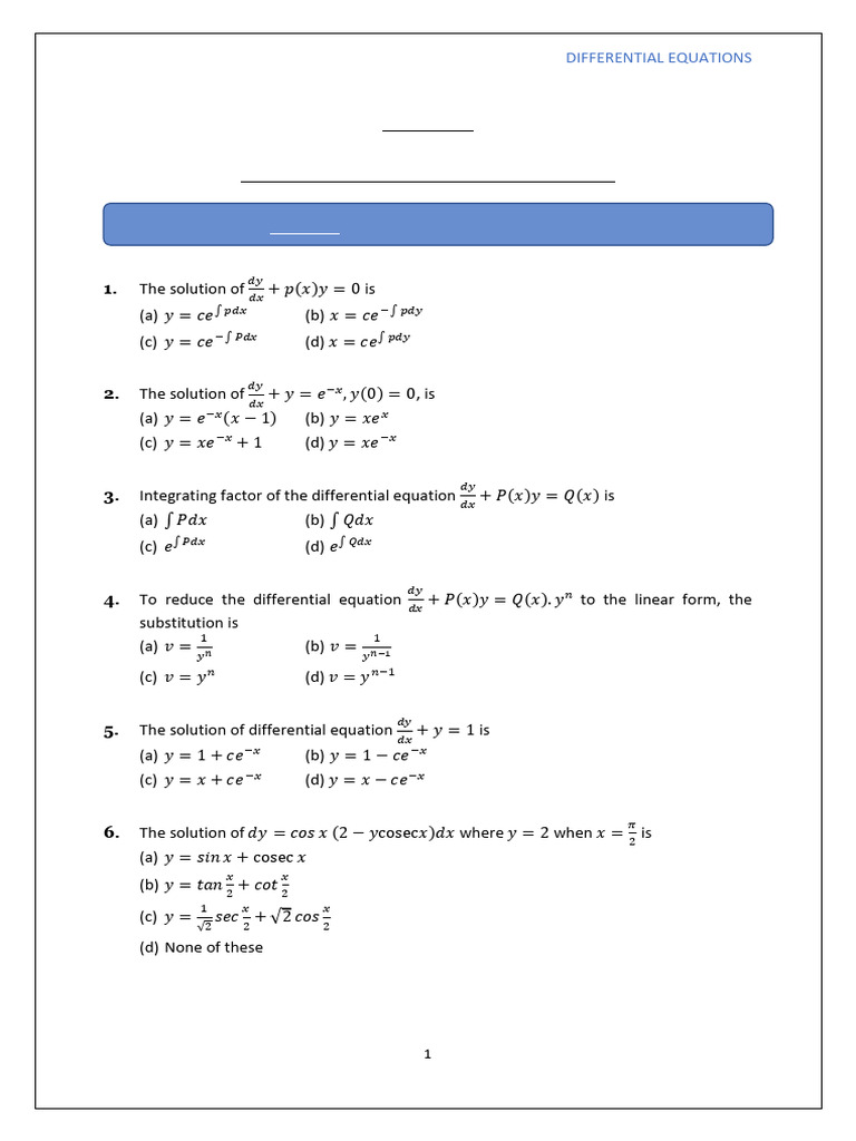 Differential Equations Solutions Guide | PDF | Chess | Chess Theory