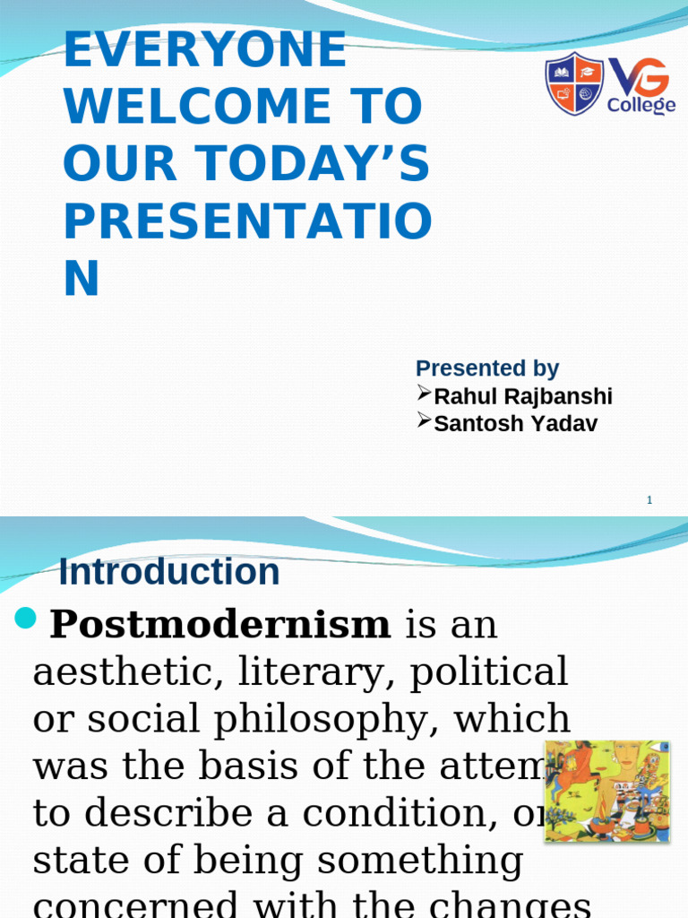 Postmodernism | PDF
