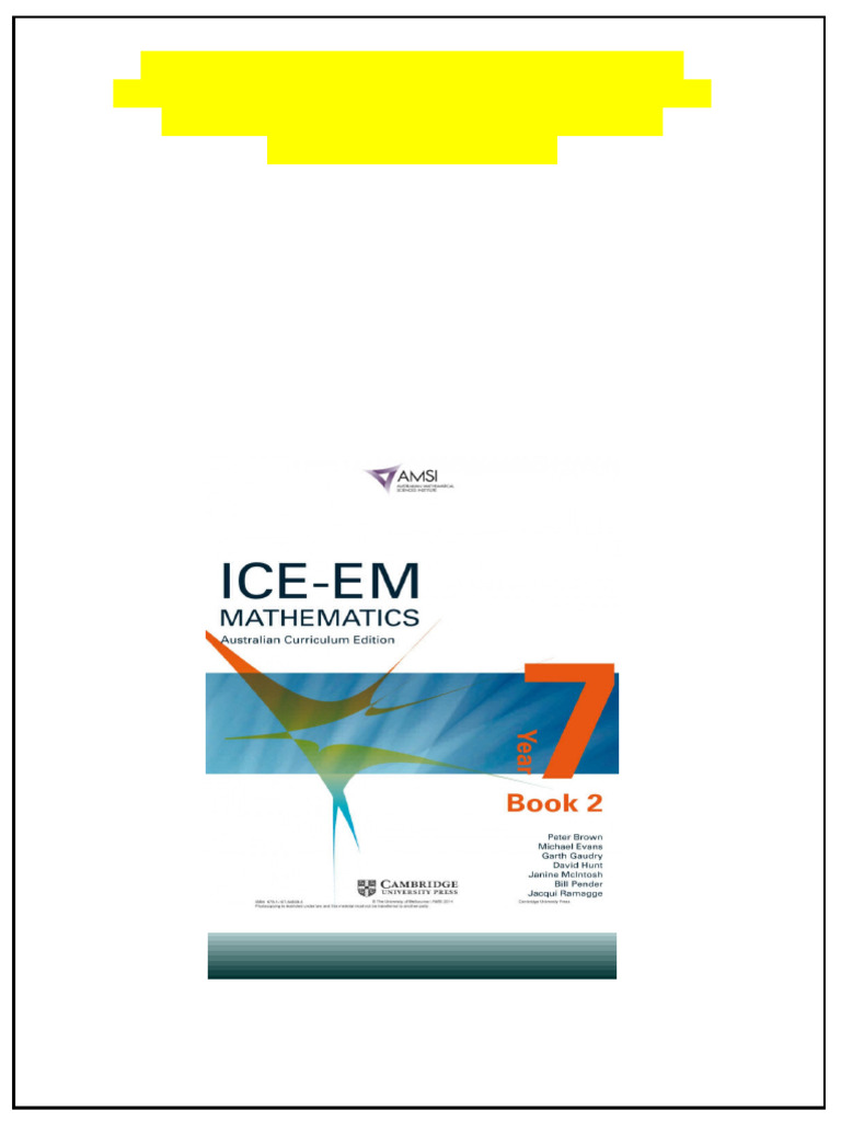 ICE EM Mathematics Australian Curriculum Edition Year 7 Book 2 Peter ...