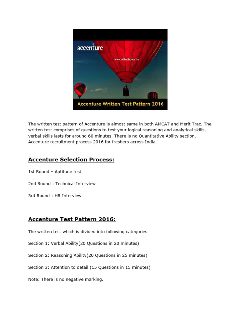 Accenture 2016 Written Test Guide Pdf Reason