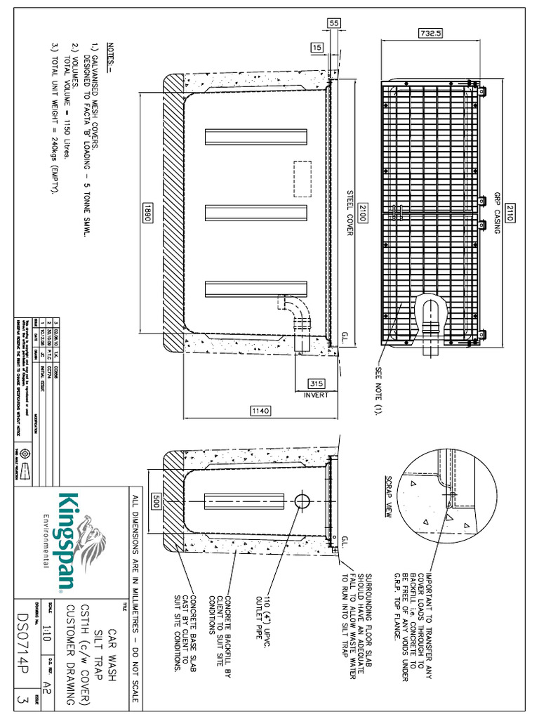 DS0714P-03 Car Wash Silt Trap | PDF
