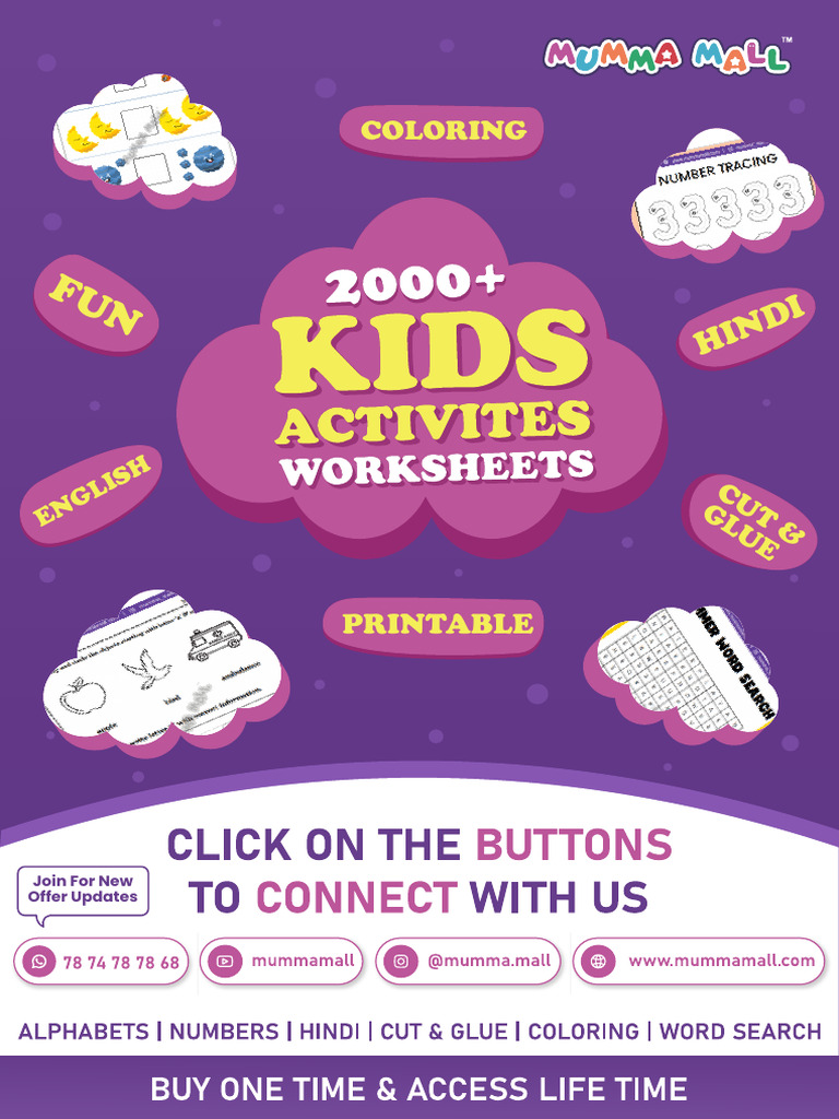 40 What - S Different Activity Pages - Mumma Mall | PDF