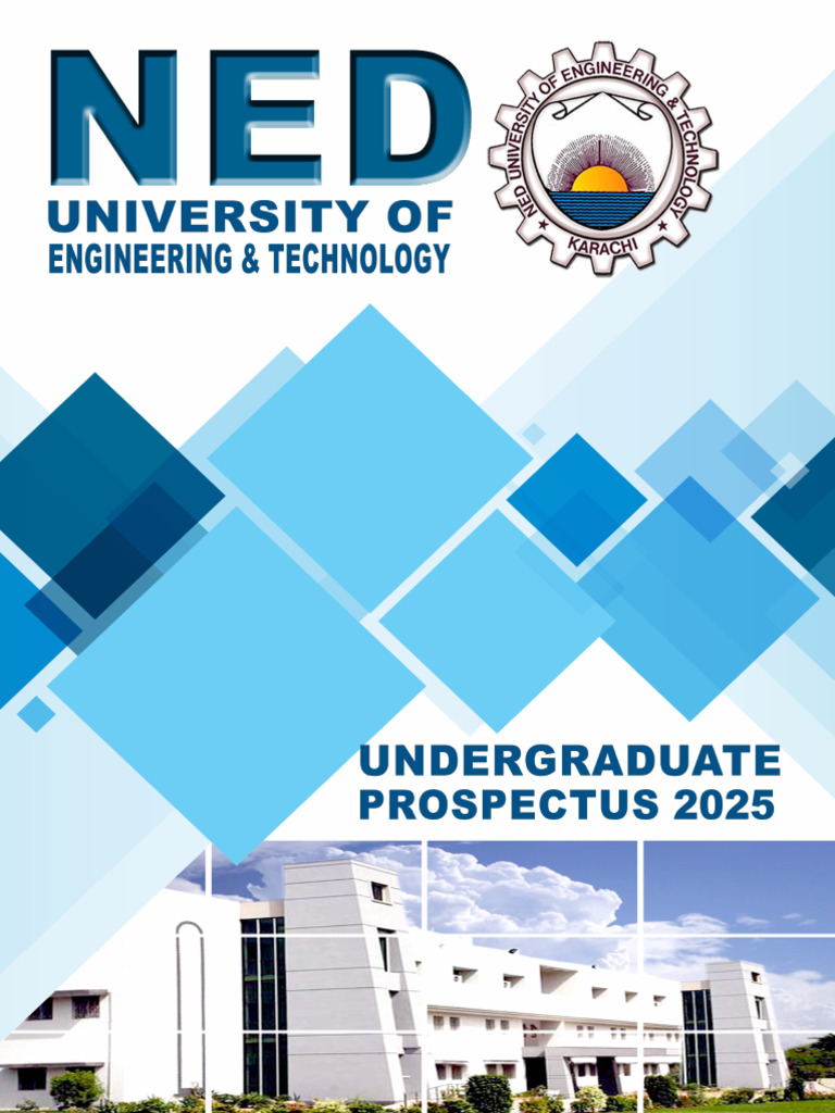 NED University Undergraduate Prospectus 2025 | PDF