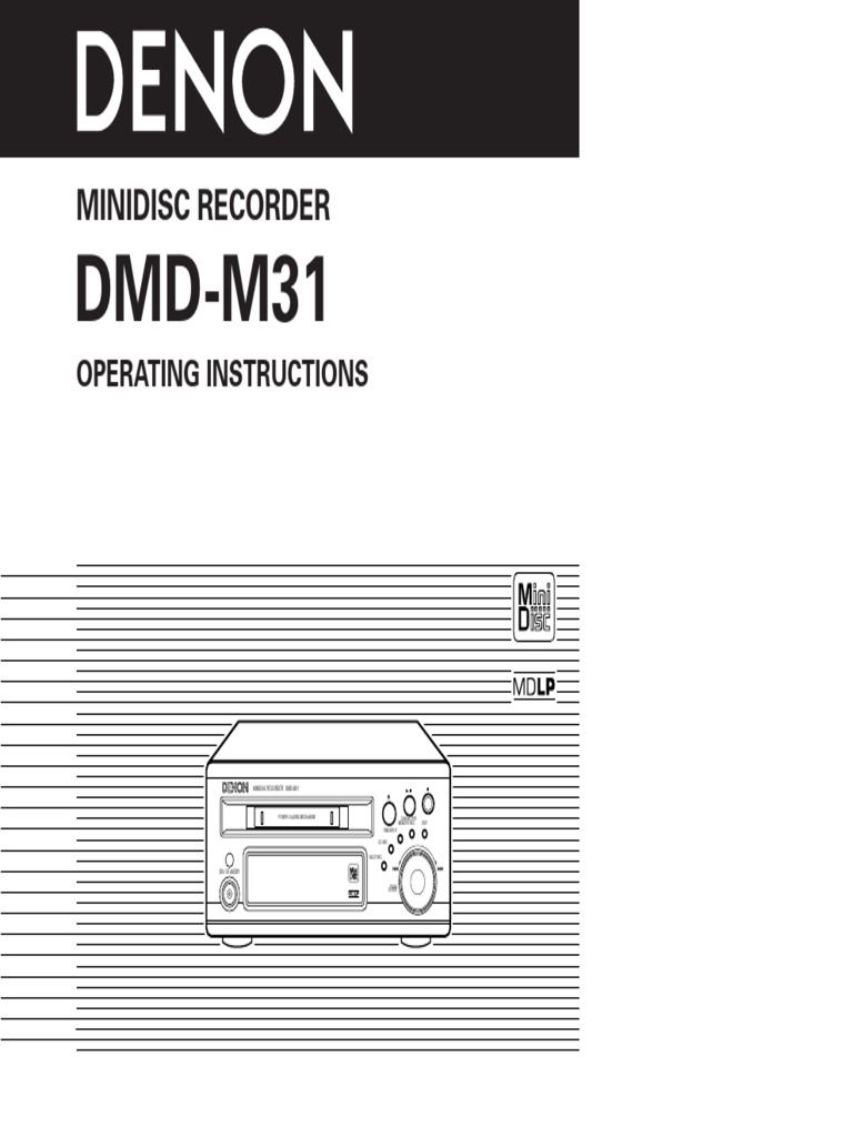 Manual Denon UD-M31 | PDF | Power Supply | Television