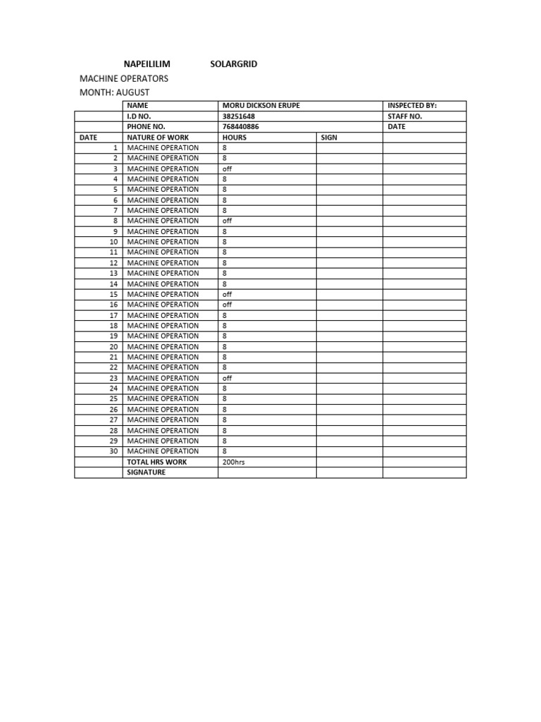 August Sheet (1) | PDF