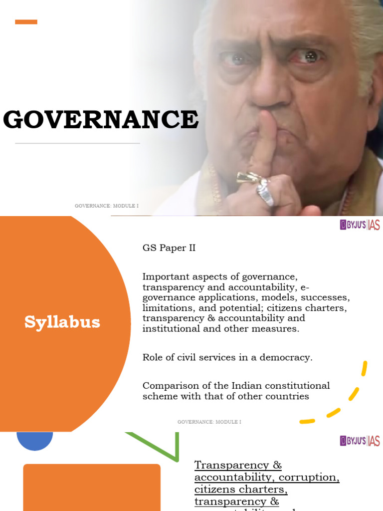 Governance and Transparency Overview | PDF | Governance | Transparency ...