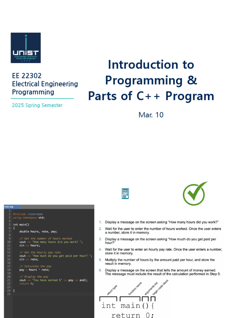Lecture 02_Introduction to Programming and Parts of C Program (0310) (1) | PDF | Variable ...