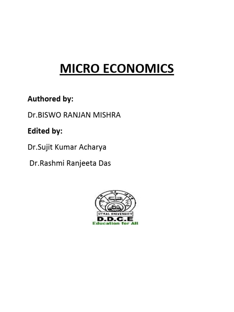 Micro Economics | PDF | Demand | Elasticity (Economics)