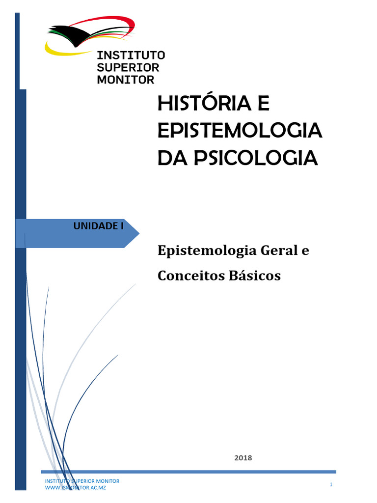 História e Epistemologia Da Psicologia - Unidade I | PDF | Psicologia ...