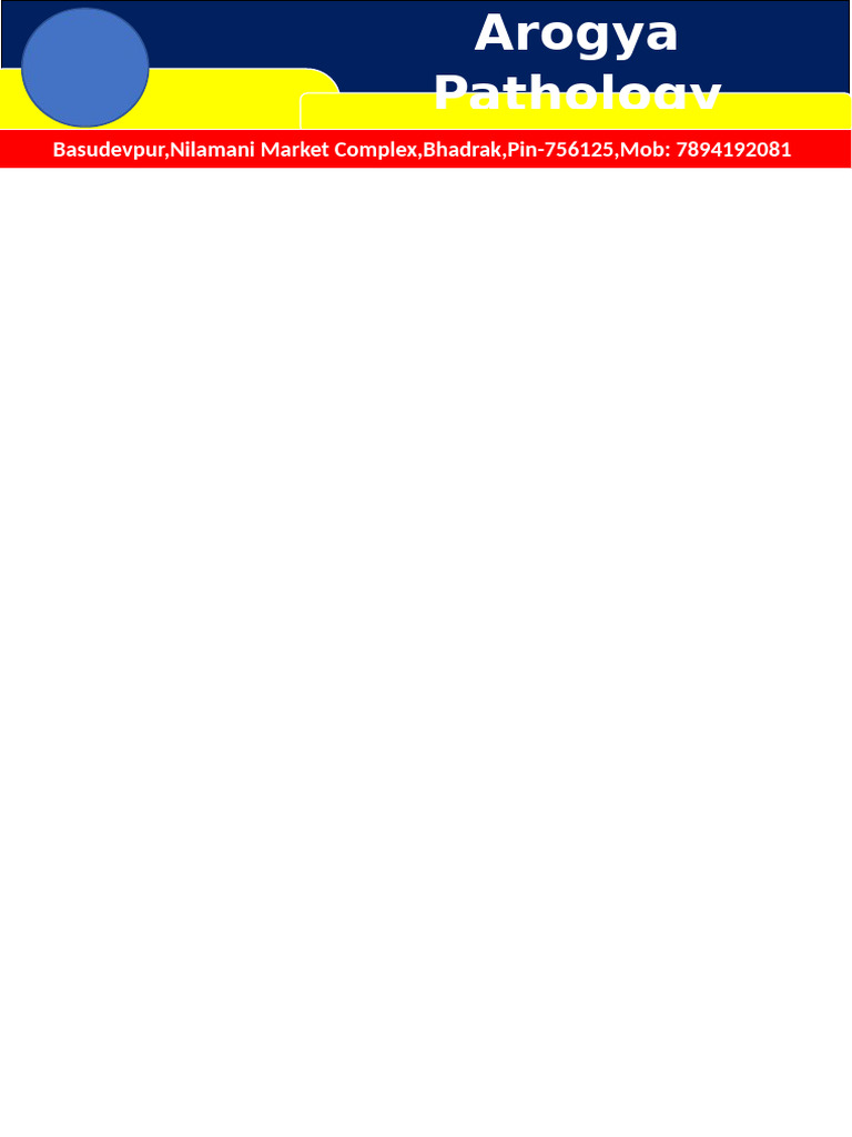 Arogya Patholgy | PDF