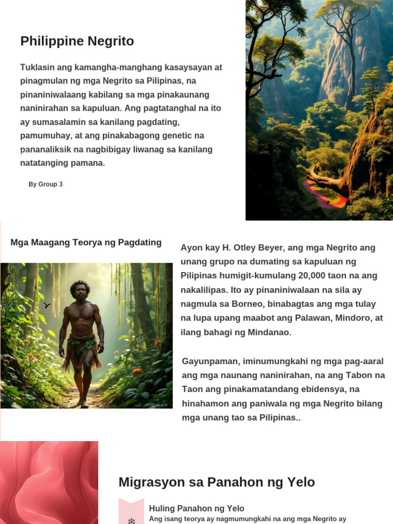 Philippine Negrito 1.Pptx | PDF