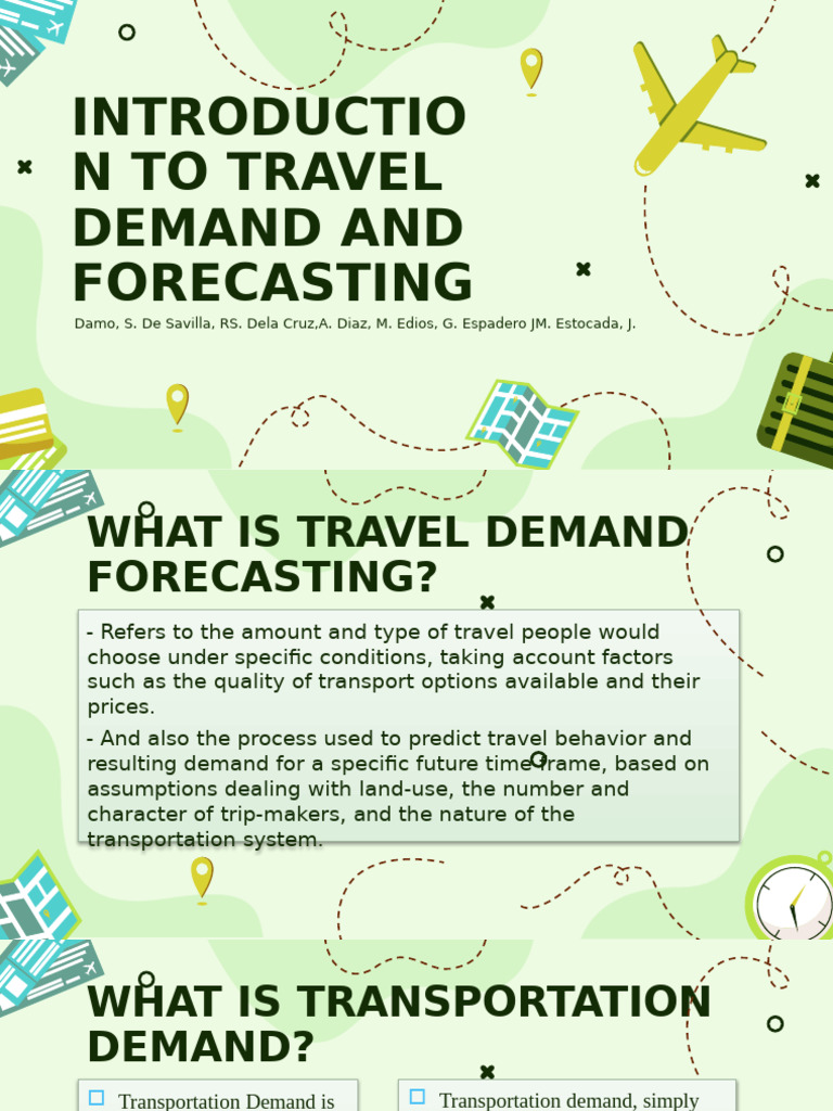 Introduction To Travel Demand and Forecasting | PDF | Demand | Economies