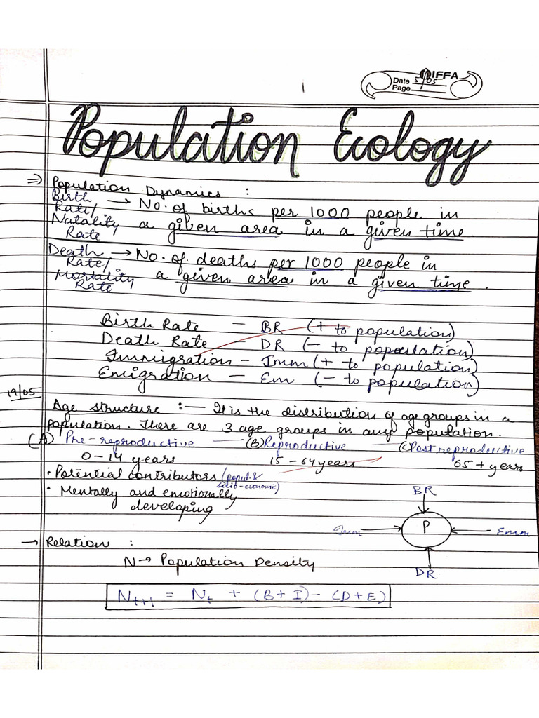 Population Ecology | PDF