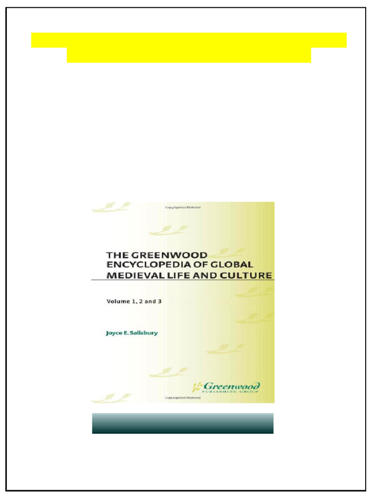 The Greenwood Encyclopedia of Global Medieval Life and Culture Joyce E ...