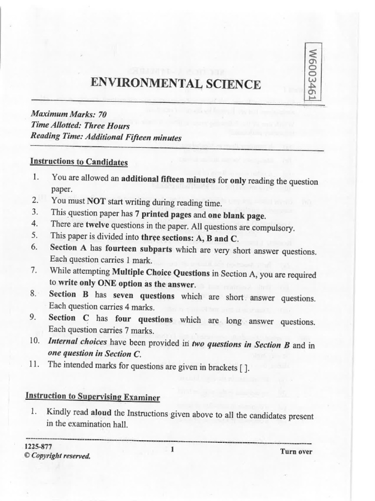 Environmental Science | PDF