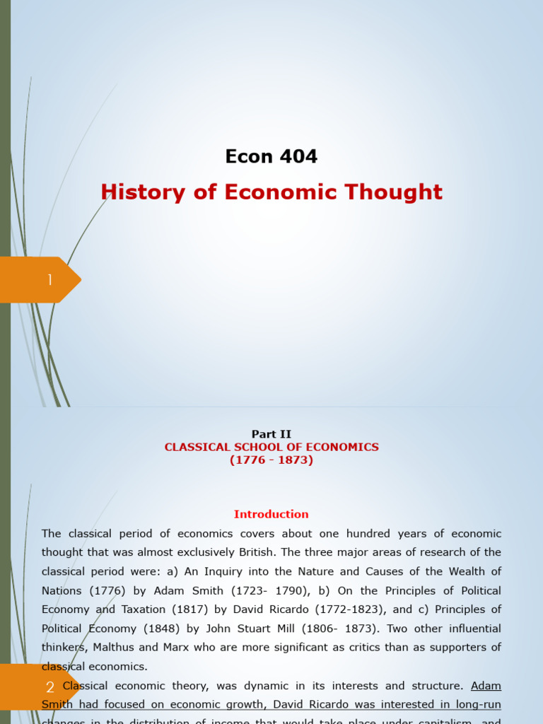 Part II B David Ricardo | PDF | Value (Economics) | Classical Economics