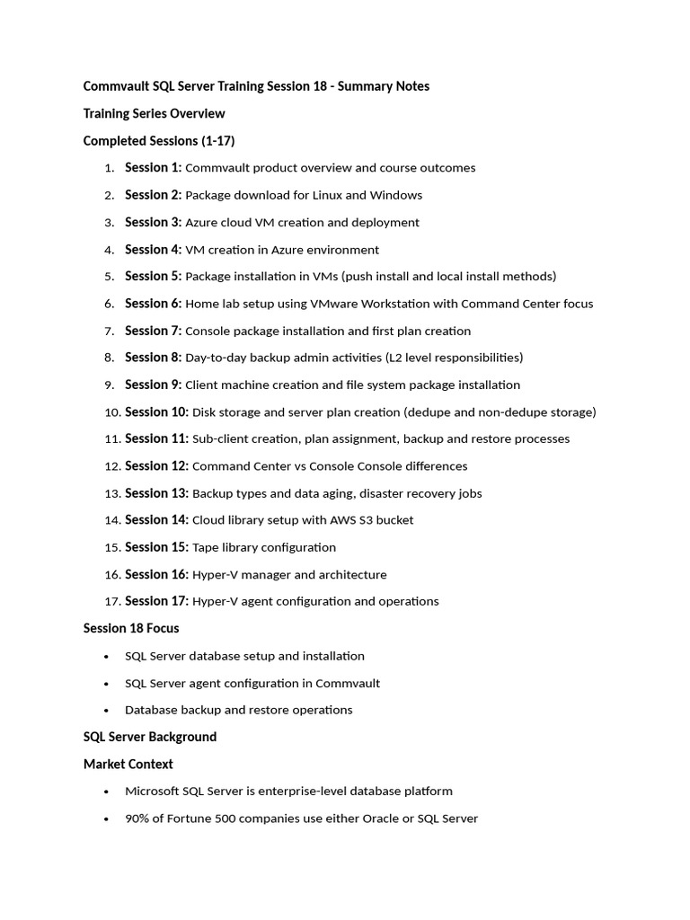 18sql Server Agent Configuration Backup Restore Pdf Microsoft Sql Server Virtual Machine