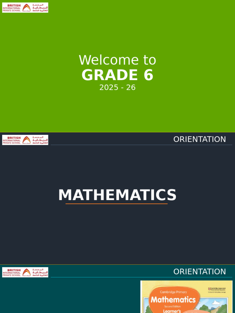 Grade 6 Math Orientation Guide 2025-26 | PDF | Mathematics | Critical ...