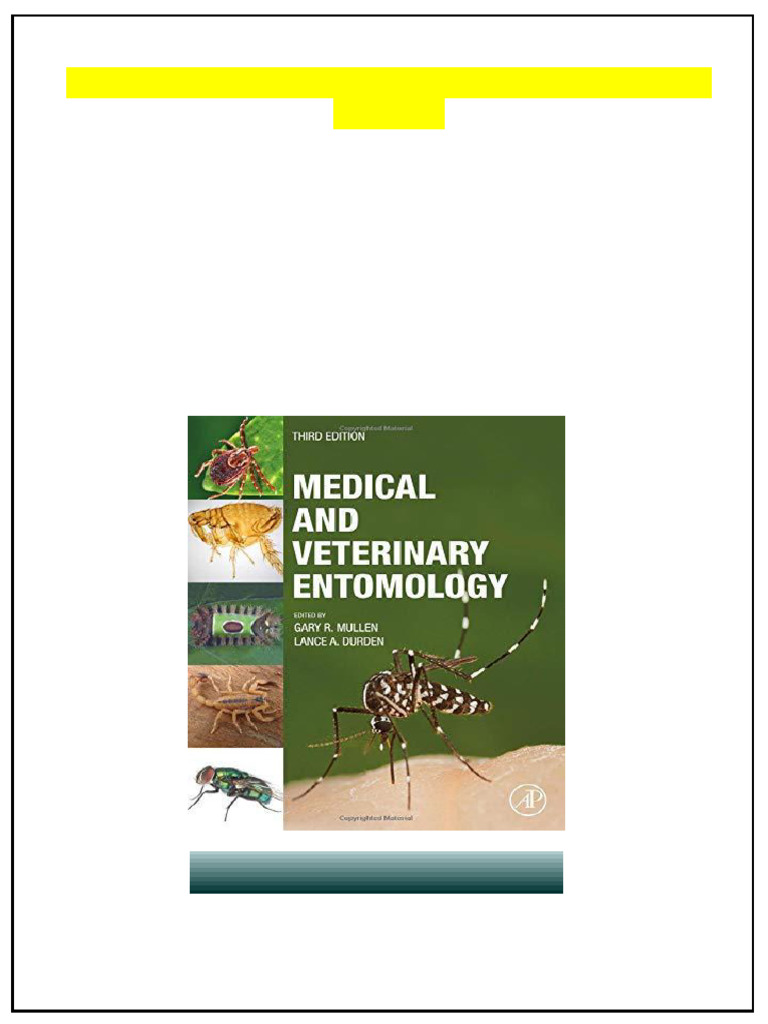 Medical and Veterinary Entomology 3rd Edition Latest PDF 2025 | PDF ...