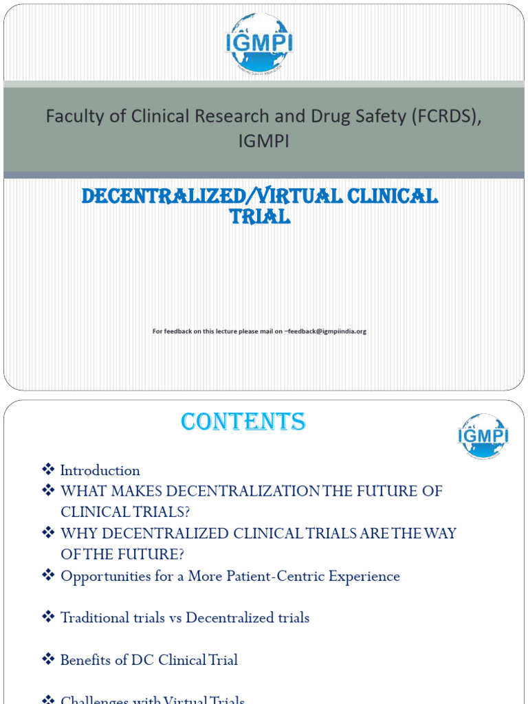 Decentralized - Virtual Clinical Trial | PDF | Clinical Trial | Health Care