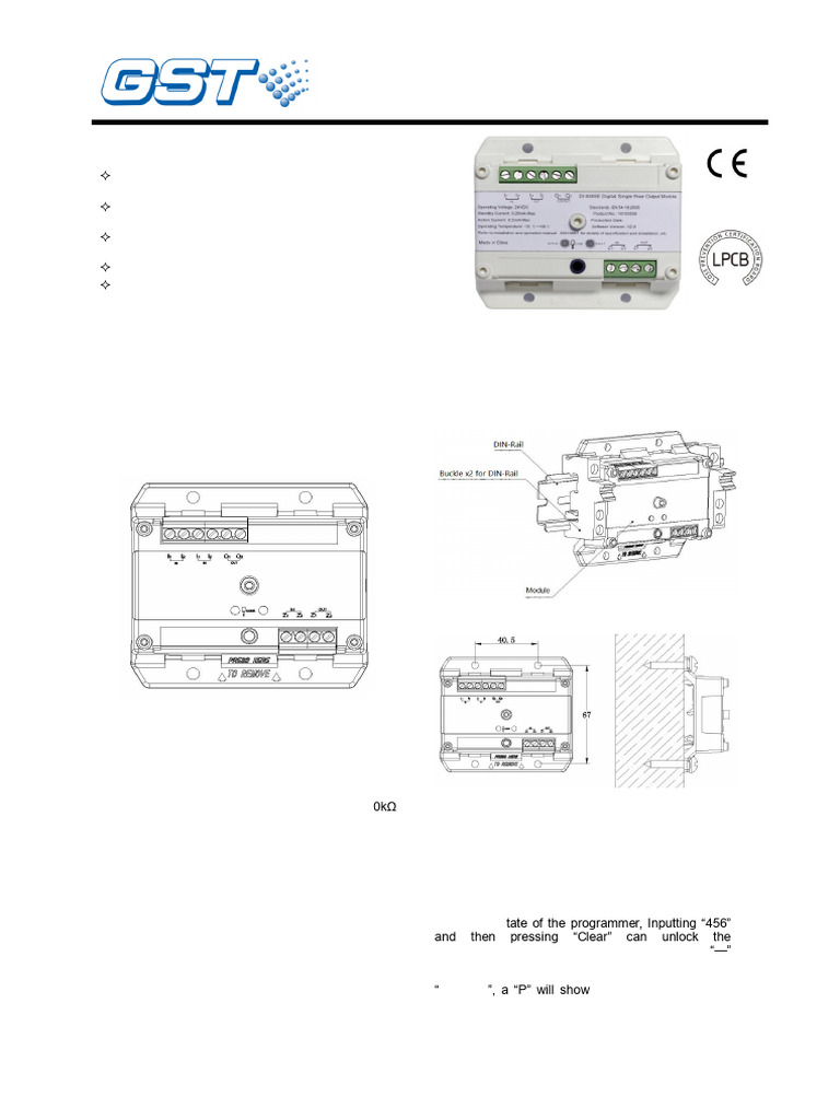 DI-9305E Digital Single Riser Output Module Installation and Operation ...