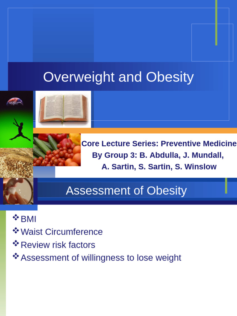 Obesity Lecture 6MAY09 | PDF | Body Mass Index | Obesity