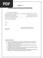 Caste Validity Form 15a For Election | PDF