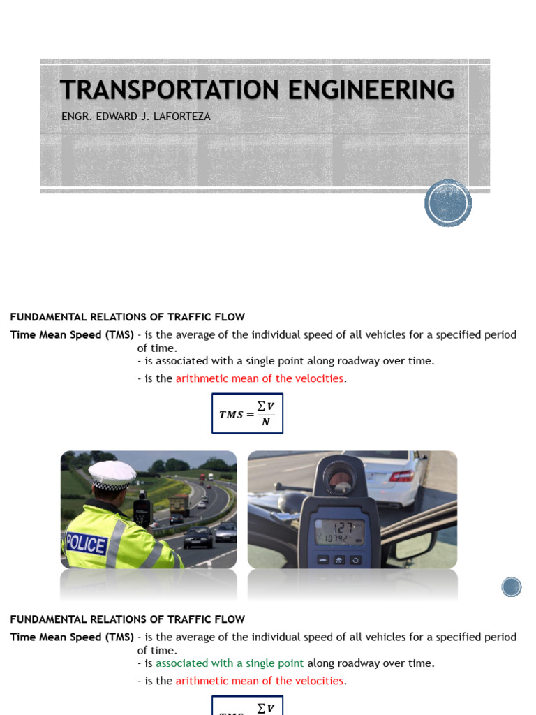 Traffic Flow and Speed Analysis Techniques | PDF | Traffic | Traffic ...