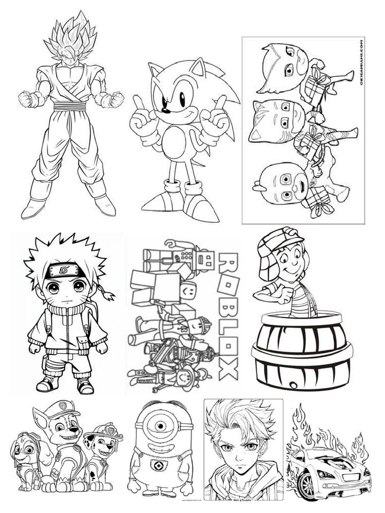 Desenhos para Colorir Meninos | PDF