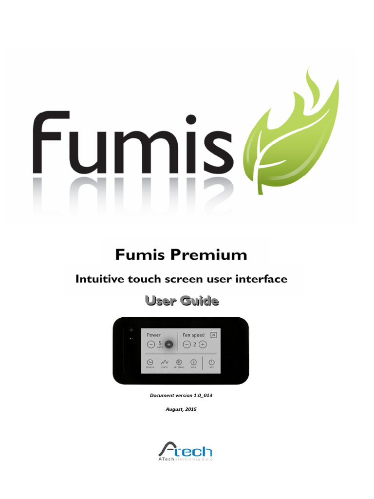 FUMIS - Premium User Interface - UG - EN - V1-0 - 013 | PDF | Menu (Computing) | Icon (Computing)