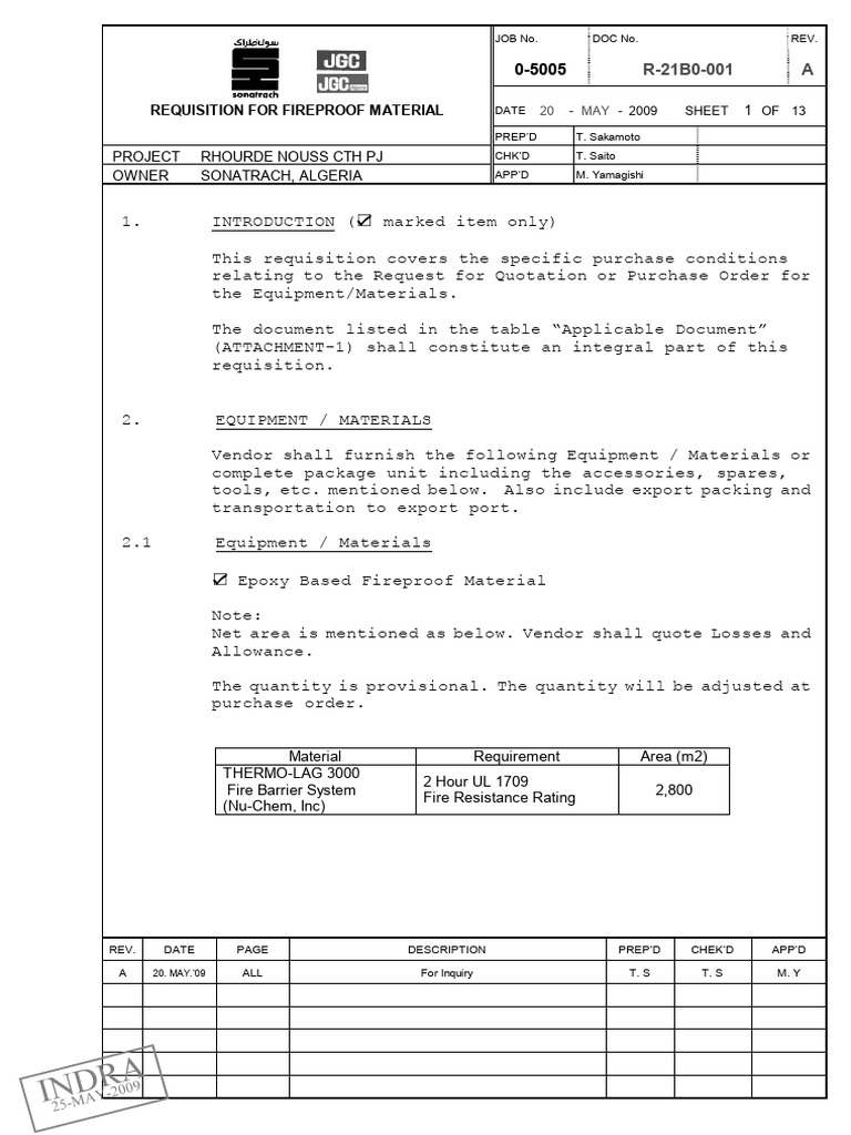 Document de Requisition R-21B0-001 - A - 0010 | PDF | Lubricant | Specification (Technical Standard)