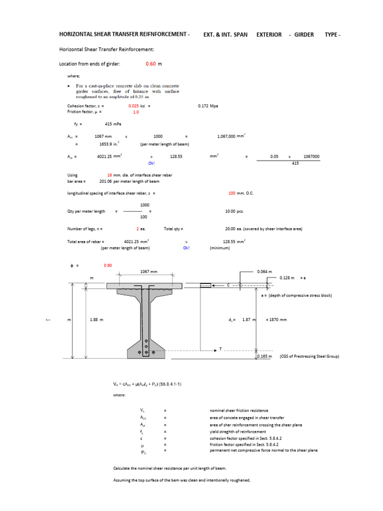 SP9 Br1A 3-Span Ext Girder Ext & Int Spans HorShearTransfer Final SHT 1 ...