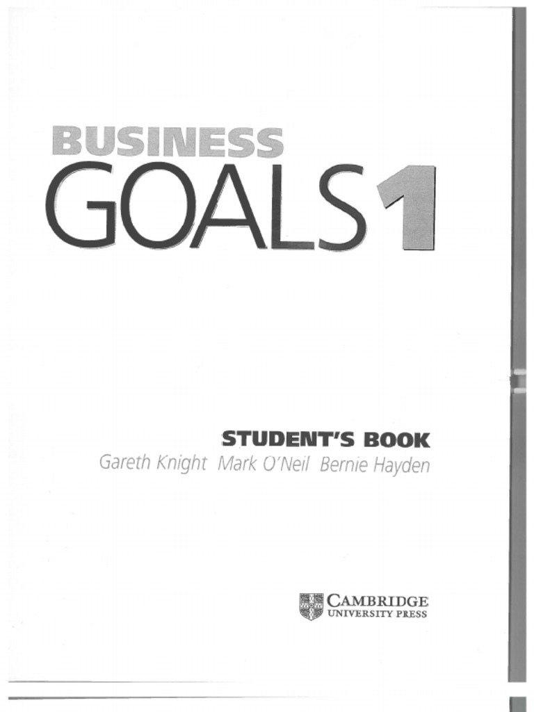 Bussines Goals 1 Textbook Organized - Removed | PDF