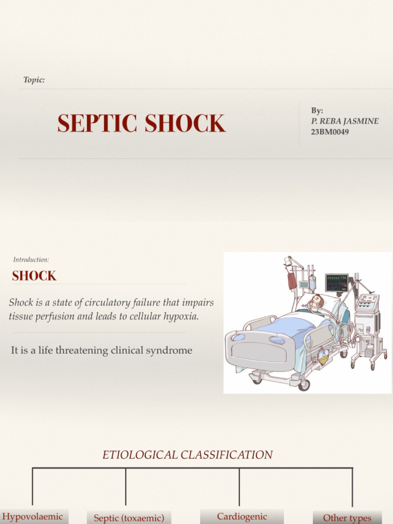 Septic Shock Notes | PDF