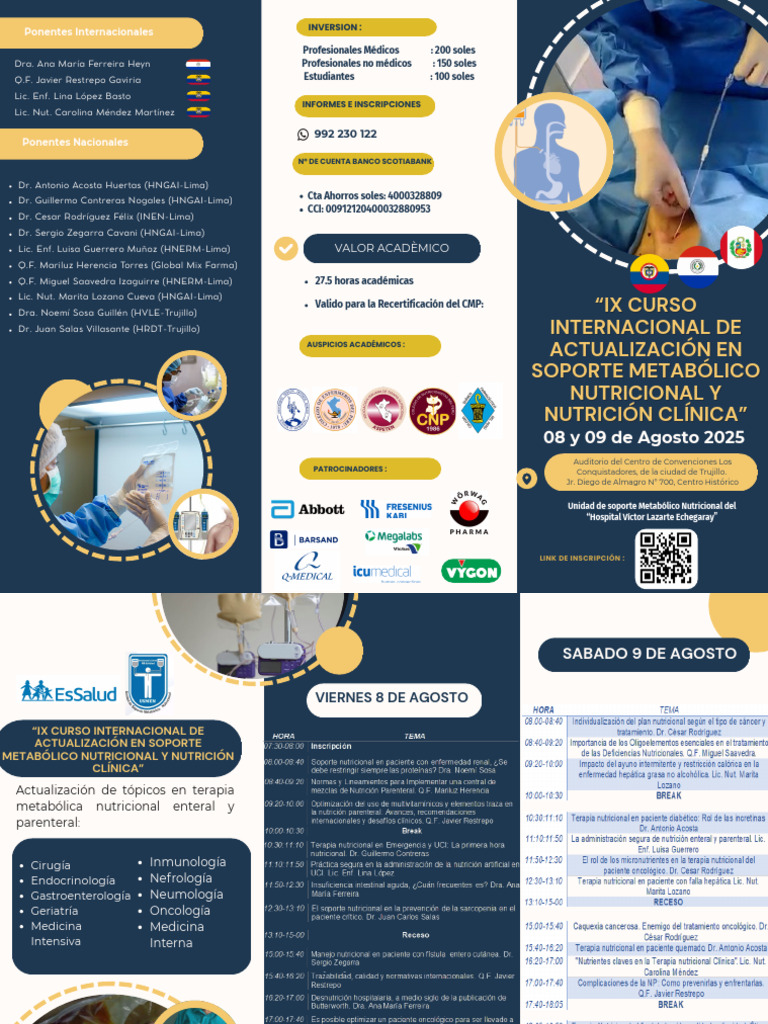 Usmen 2025 - Triptico +QR | PDF | Medicina | Medicina CLINICA