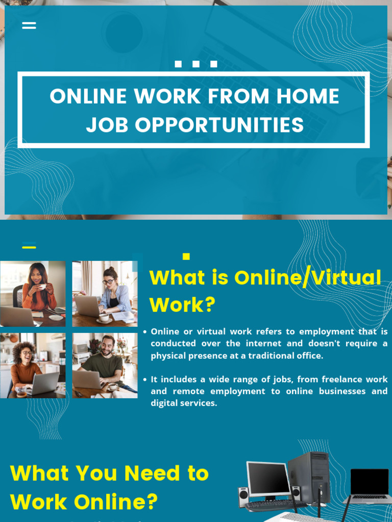 Top Online Work-from-Home Jobs Guide | PDF | Graphic Design | Web Design