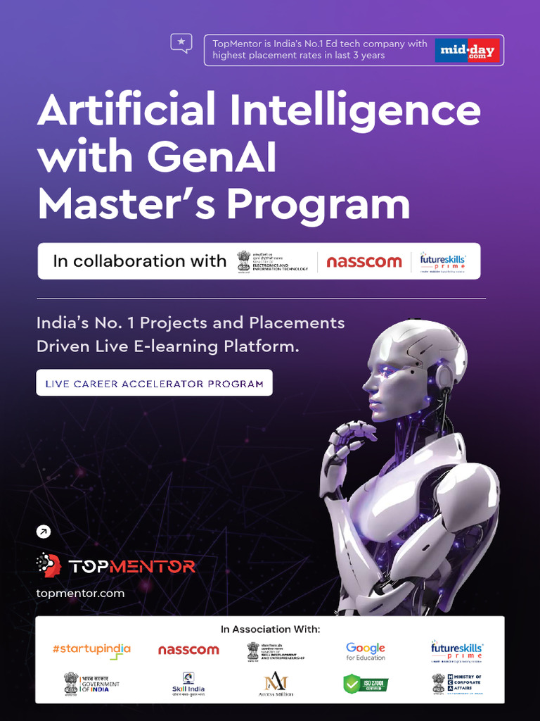 Artificial Intelligence With GenAi Brochure 2025 | PDF | Artificial ...