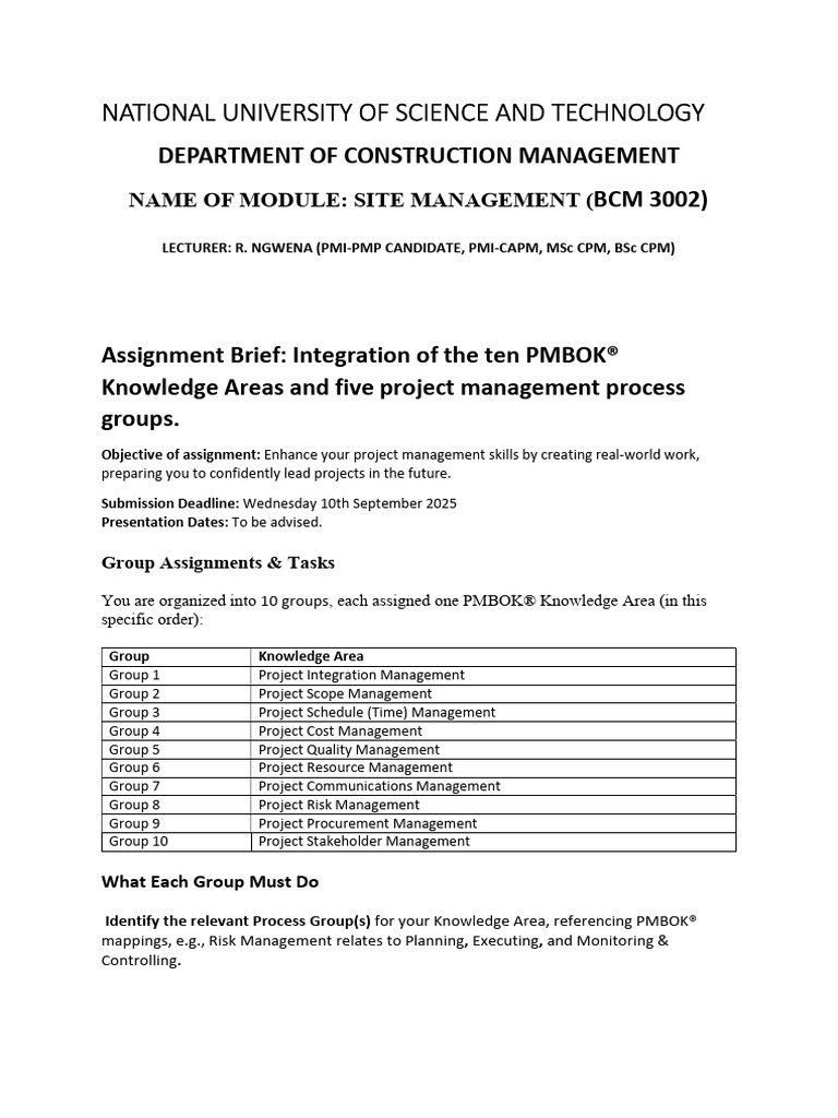 Part Site MGT Group Work | PDF
