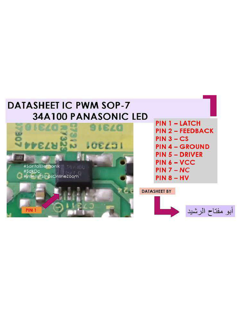 Datasheet Ic PWM 34a100 | PDF