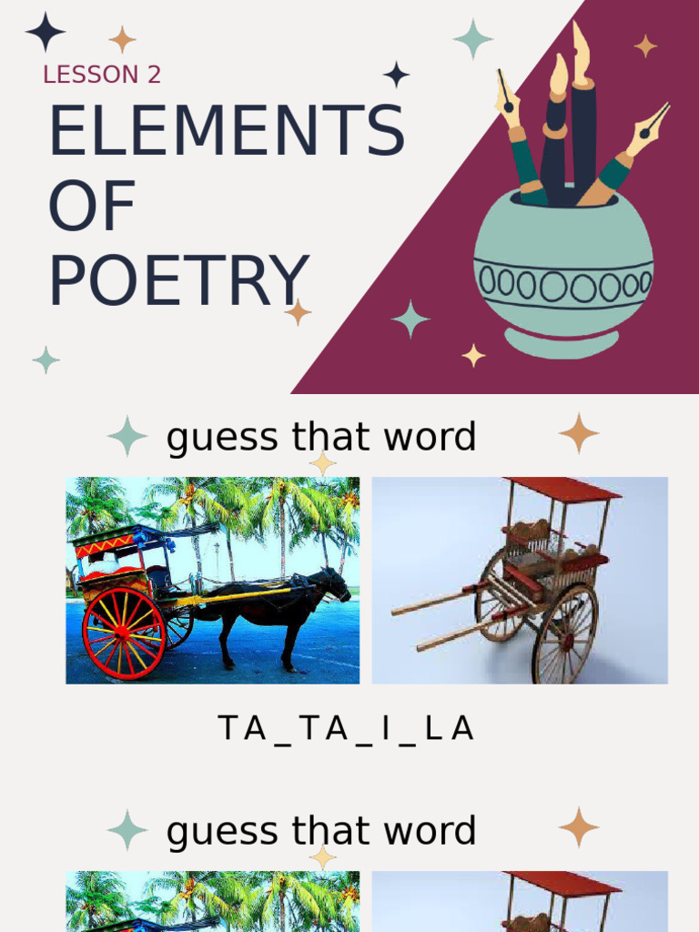 Elements of Poem | PDF | Poetry | Rhyme