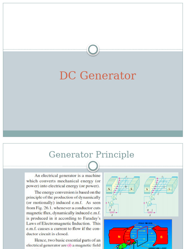 DC Generator | PDF
