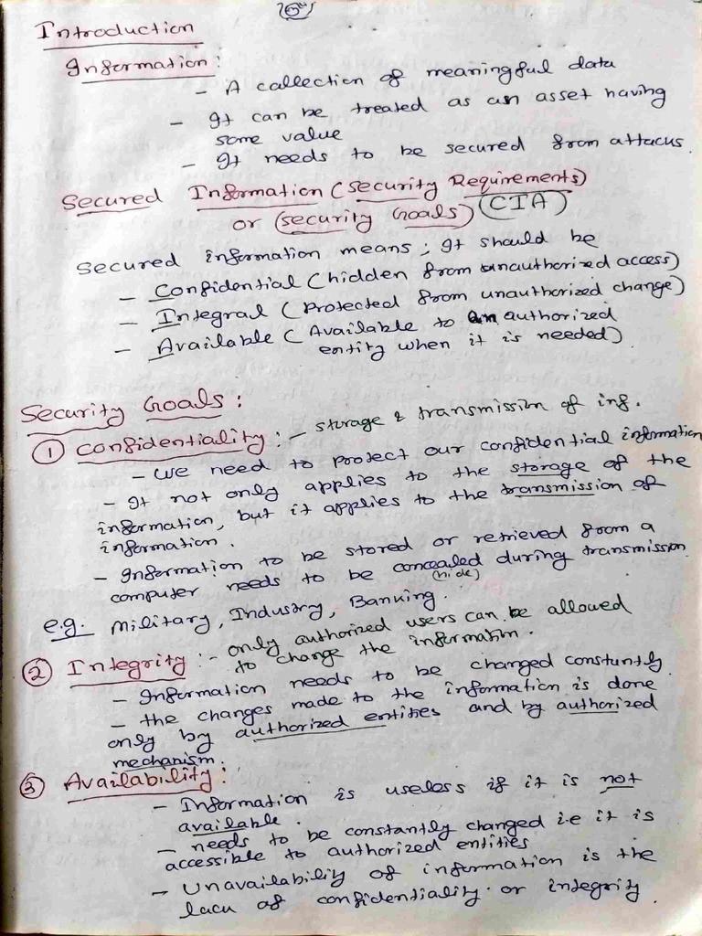 Cryptography Notes 1 Pdf
