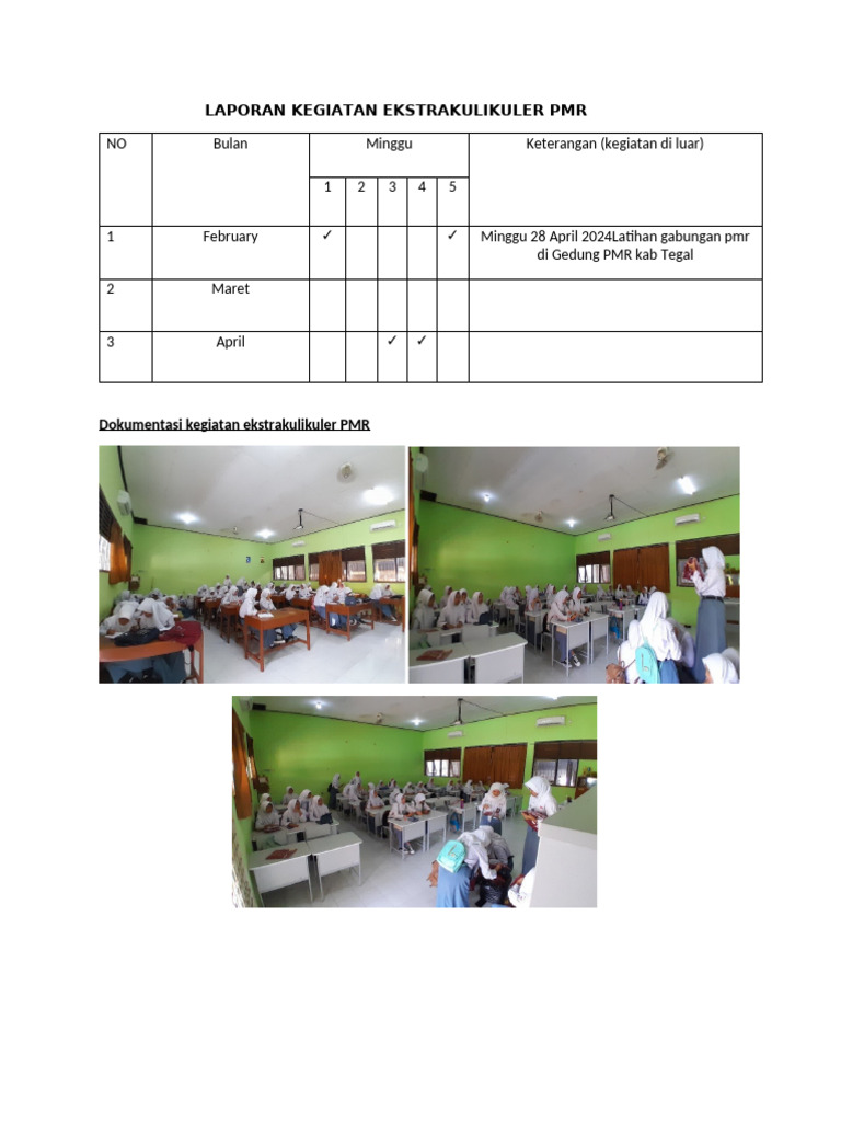 Laporan PMR 1 | PDF