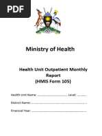 HMIS 105 Health Unit Outpatient Monthly Report | PDF | Infection ...