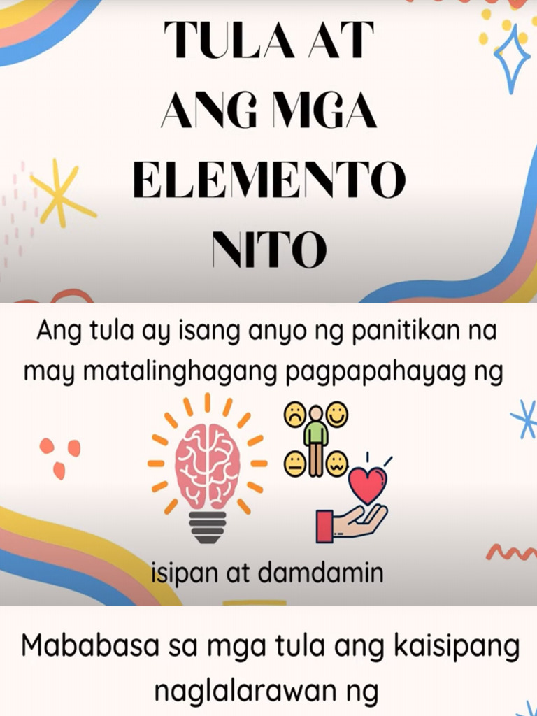 Tula at Ang Mga Elemento Nito | PDF