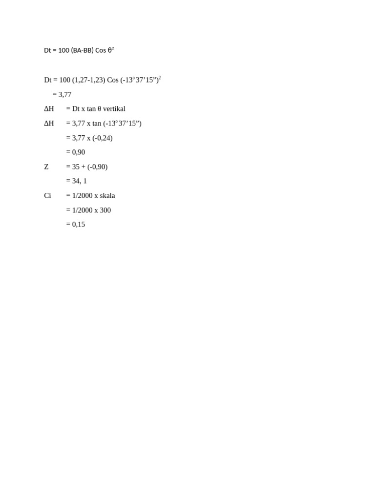 Calculating Vertical Displacement and Scale | PDF