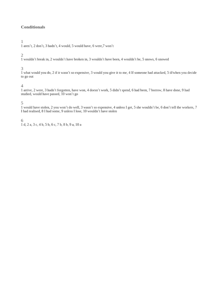 12.conditionals Keys | PDF