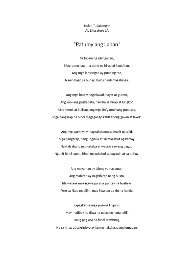 Ang Tula | PDF